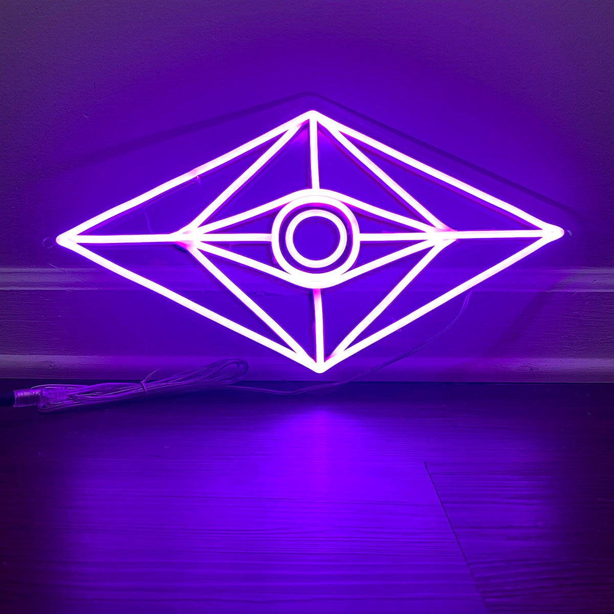 Purple Slander Eye LED Neon Sign – LAZR LZRD